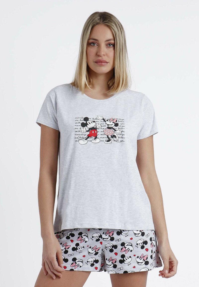 Disney MANGA CORTA DISNEY MONDAYS - Pijama - gris jaspe/gris - Zalando.es
