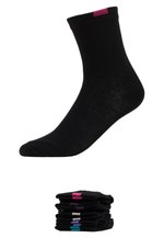 DIM ECODIM CREW SOCKS 5 PACK - Strumpor - black/svart - Zalando.se