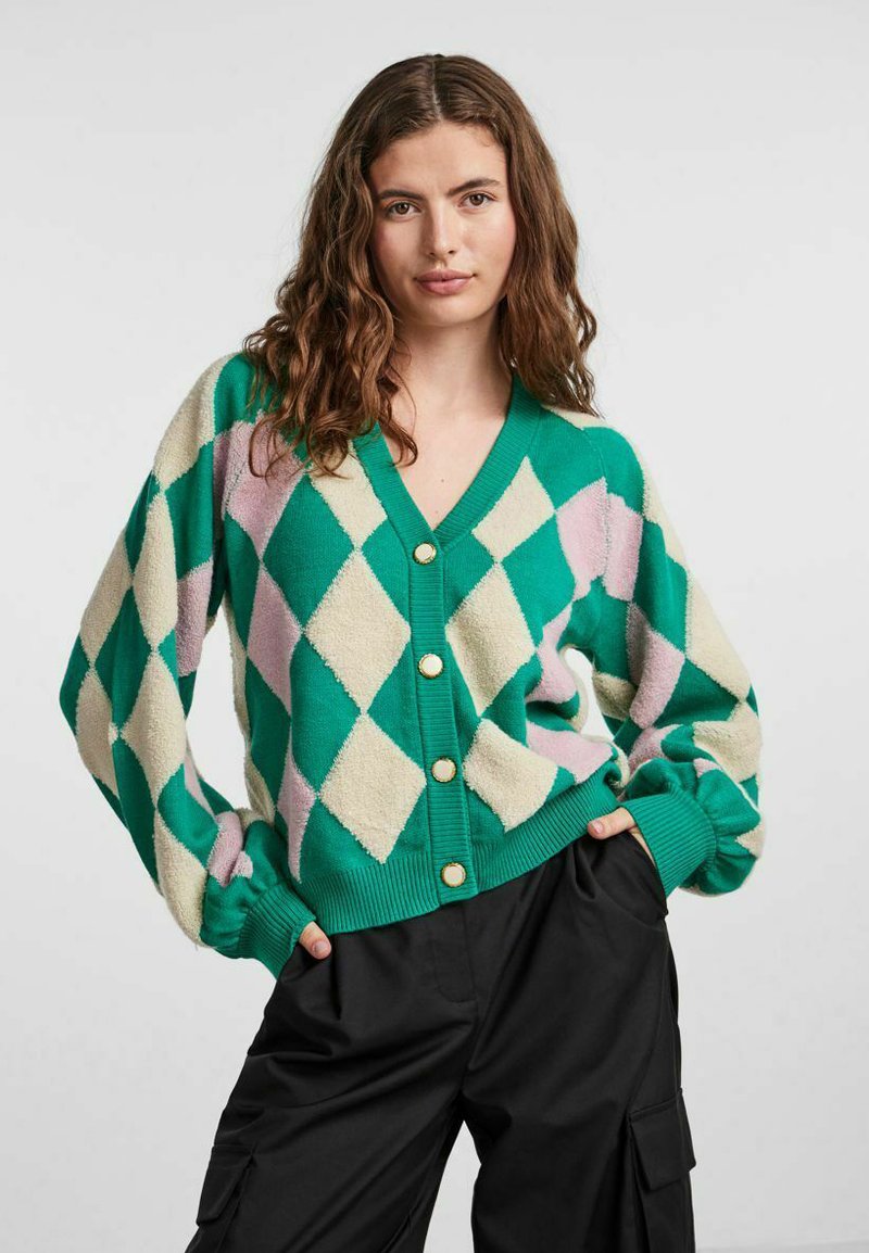 YAS YASARGYLE - Cardigan - pepper green/green - Zalando