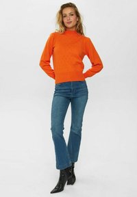 Nümph NUEDNA - Strickpullover - red orange/orange - Zalando.de