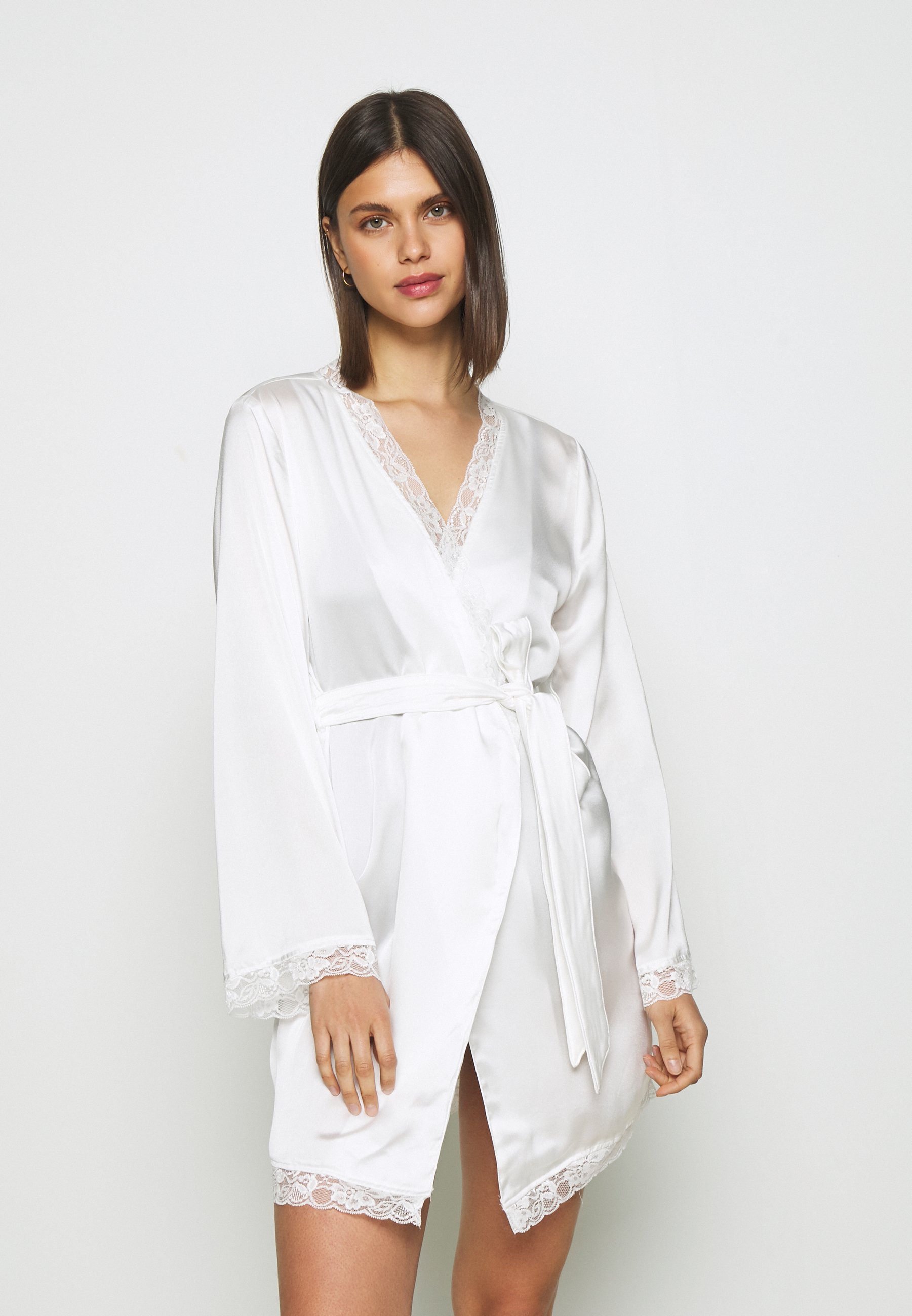 White Satin Robe