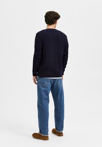 Selected Homme SLHHENRY - Strickpullover - sky captain/blau - Zalando.de