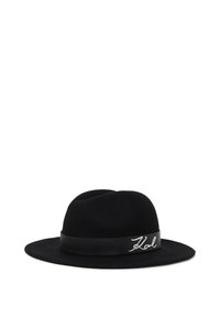 KARL LAGERFELD SIGNATURE FEDORA - Kalap - black/fekete - Zalando.hu