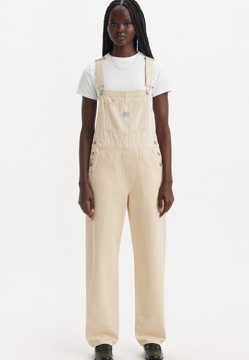Levi's® VINTAGE DENIM OVERALLS - Dungarees - lines in the sand/white ...