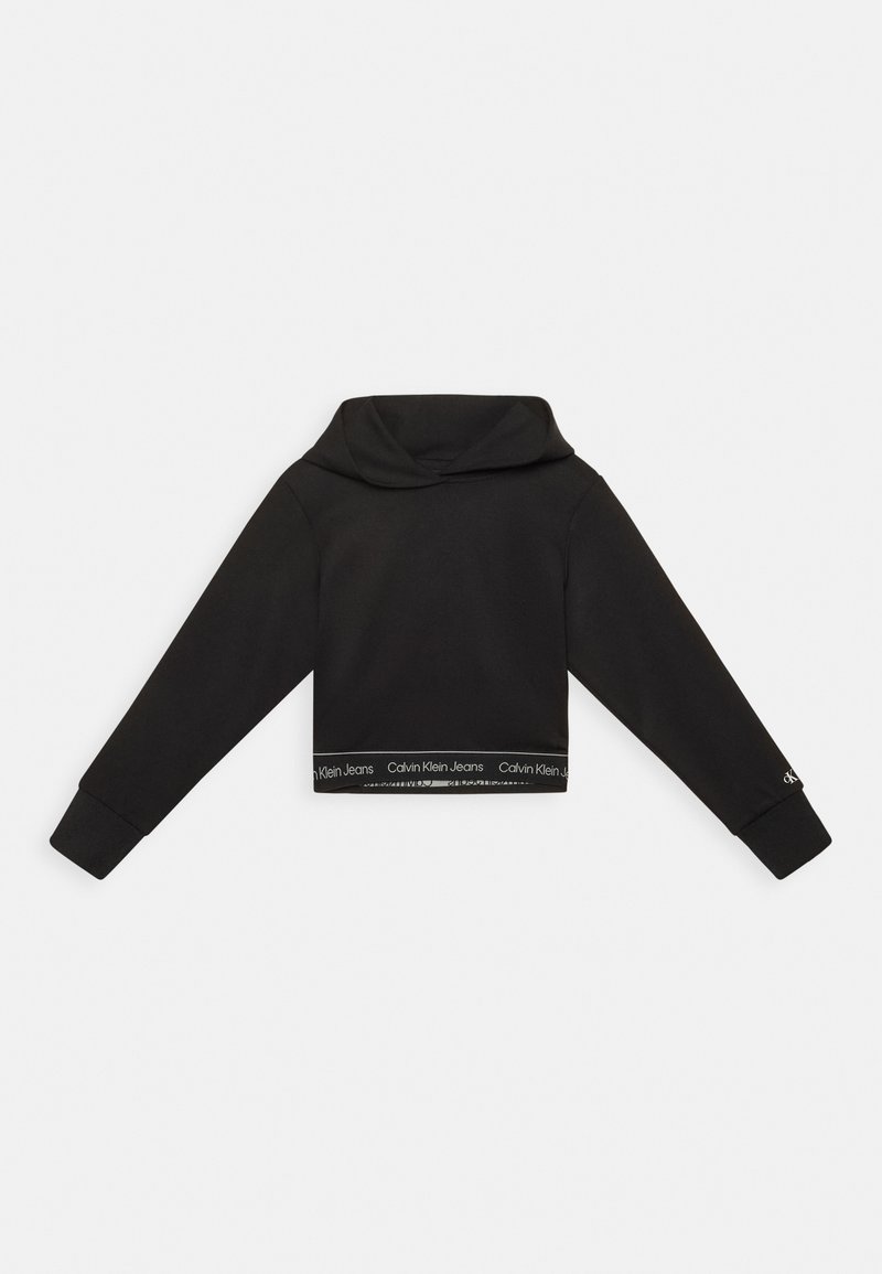 Calvin Klein Jeans Punto Logo Tape Cropped Hoodie Sweat Zippé Ck