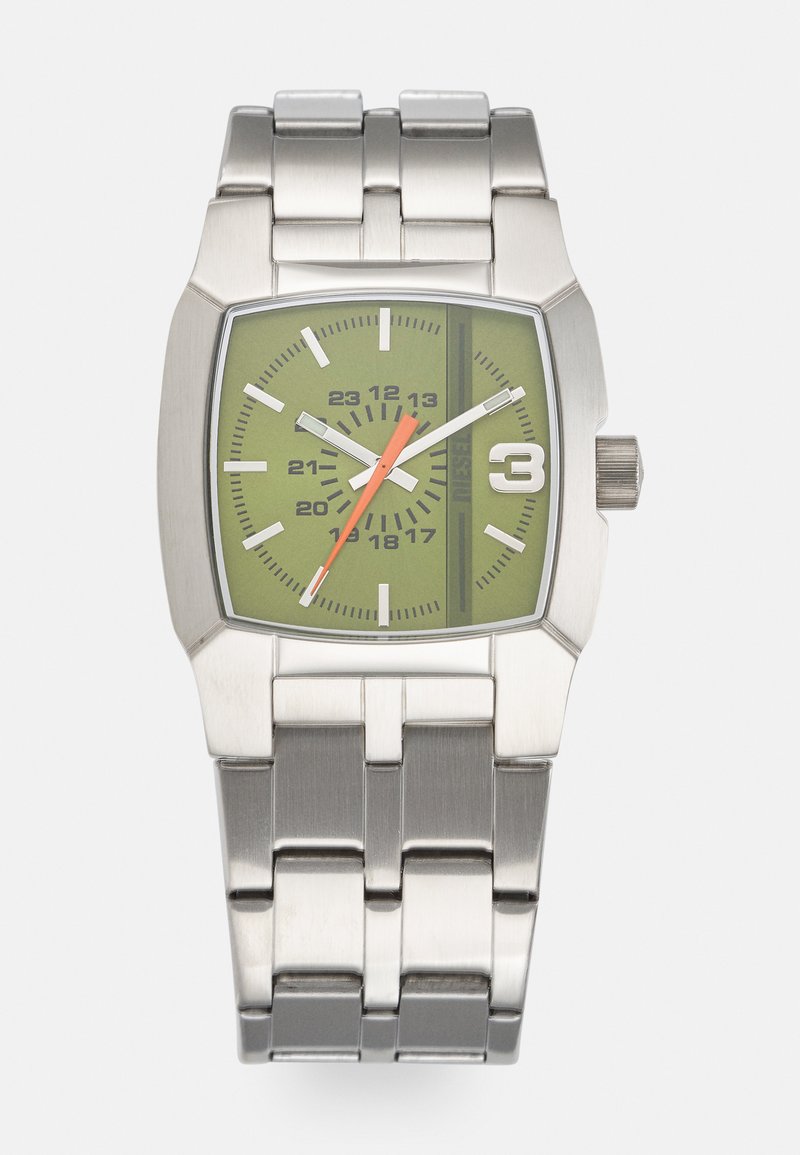 Diesel CLIFFHANGER UNISEX - Watch - silver-coloured/green/silver ...