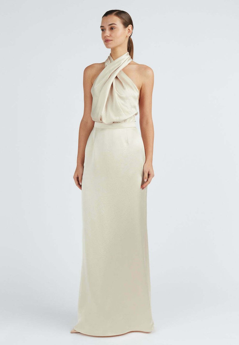 UNDRESS X NECKLINE - Maxi dress - champagne/beige - Zalando.ie