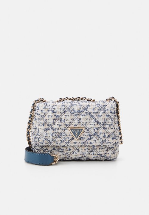 Guess GIULLY MINI FLAP - Handtas - ash rose/donkerroze - Zalando.be
