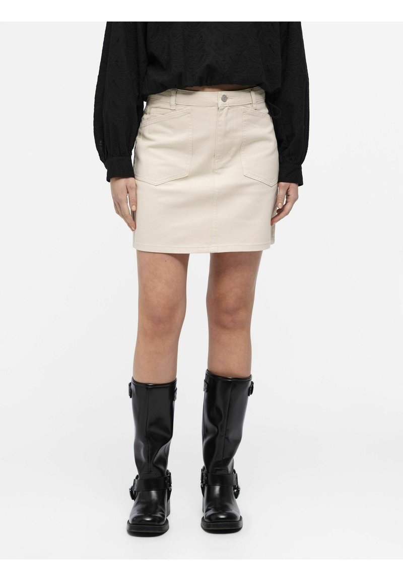 Object Falda vaquera - sandshell/crema - Zalando.es