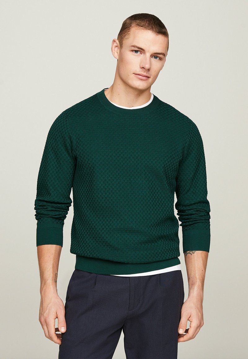 Tommy Hilfiger CREW NECK - Jumper - hunter/green - Zalando
