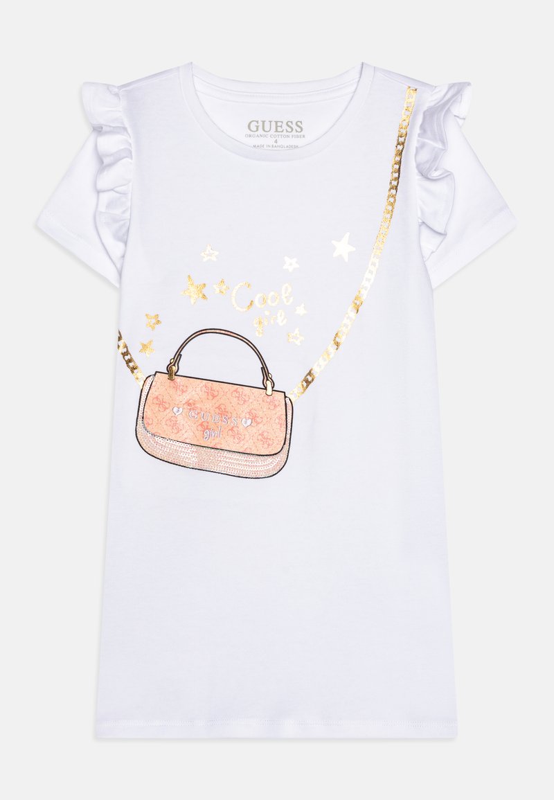 Guess TODDLER DRESS - Trikoomekko - pure white/valkoinen - Zalando.fi