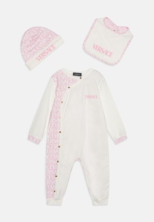 Versace BABY DRESS BAROCCO KIDS LOGO PRINT - Jersey dress - bianco/pale ...