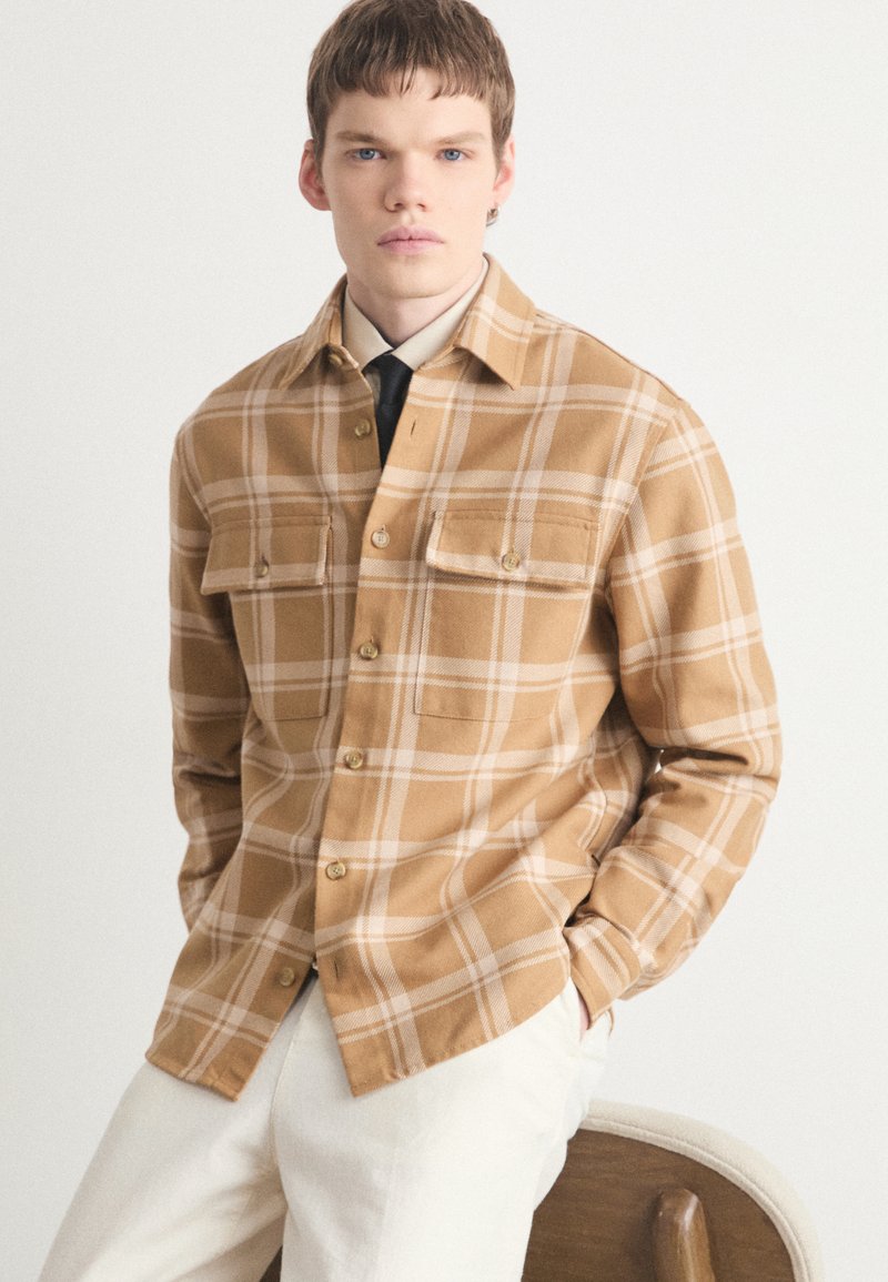BOSS OWEN - Skjorte - open beige/beige - Zalando.no