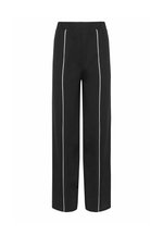 Long Tall Sally CONTRAST PIPE DETAIL WIDE LEG - Broek - black/zwart ...