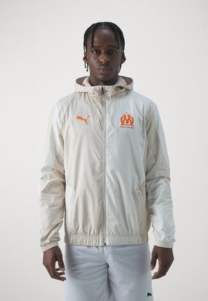 Puma OLYMPIQUE DE MARSAILLE TRAINING 1/4 ZIP - Langarmshirt - granola ...