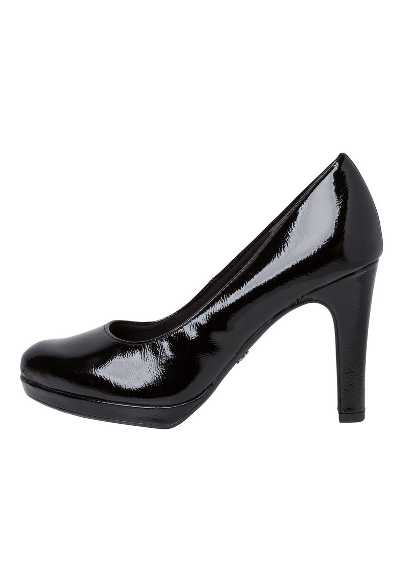 Tamaris High heels - black patent/metallic black - Zalando.ie