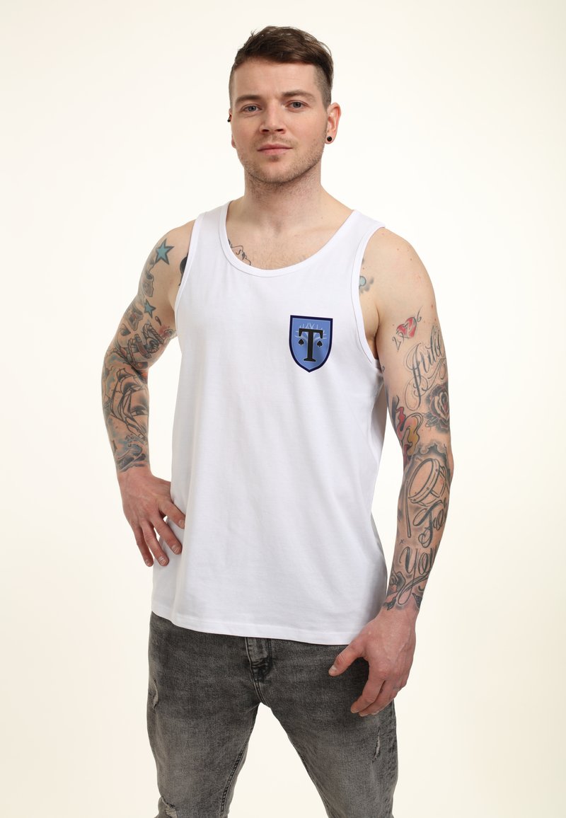 Henry Tiger HEARTSTOPPER TRUHAM TREE SPADE CREST - Top - white/weiß ...