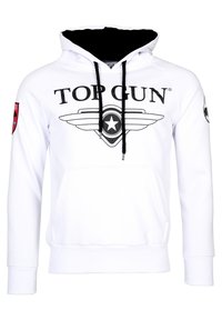TOP GUN Sweat à capuche - white/blanc - ZALANDO.BE