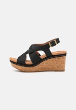 Clarks ELLERI RAE - Korkeakorkoiset sandaalit - black/musta - Zalando.fi