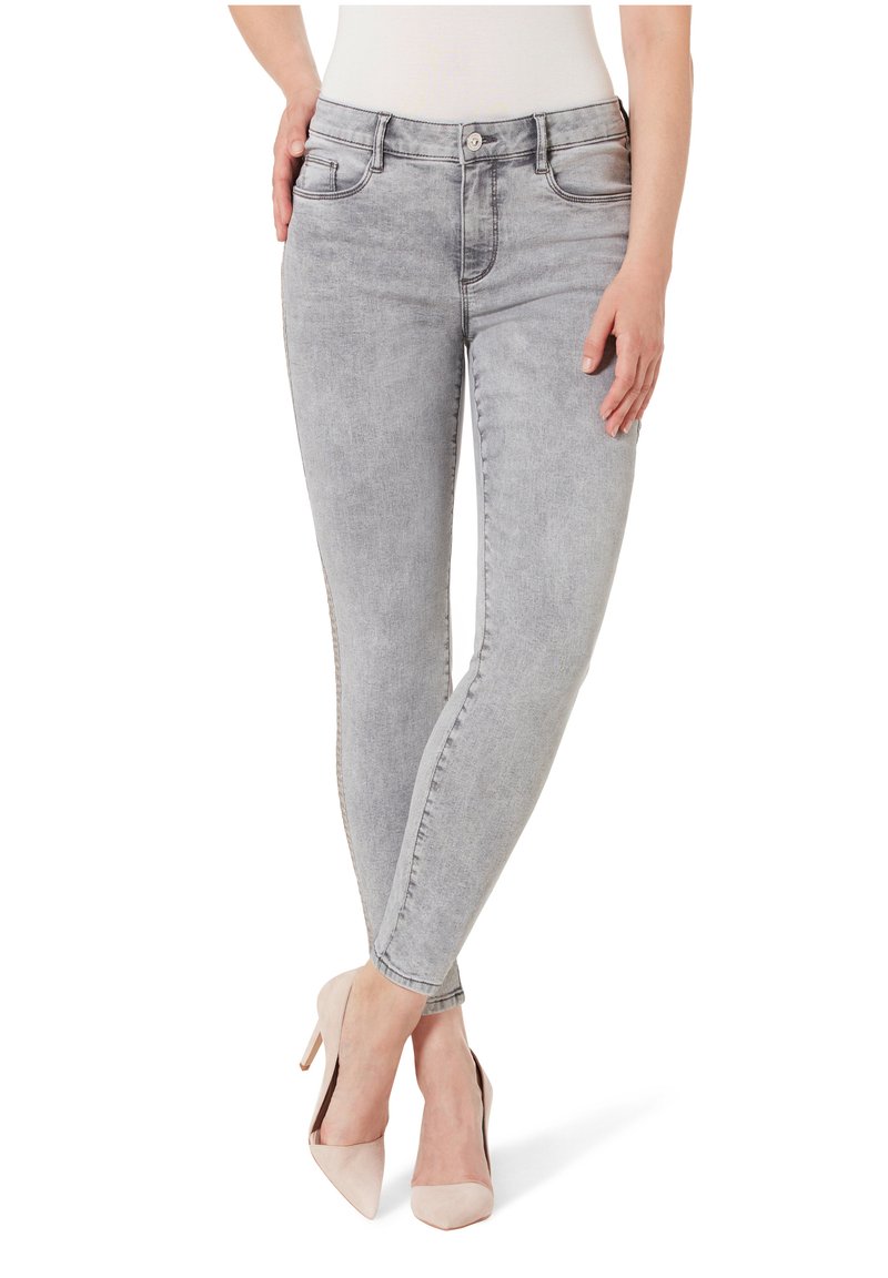 Stooker Women FLORENZ - Jeans Slim Fit - grey denim acid/grey denim ...