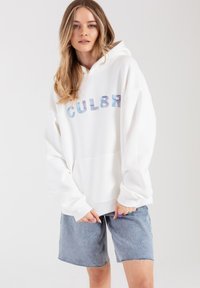 CUL8R WAVES - Sweat à capuche - biel chemiczna/blanc - ZALANDO.FR