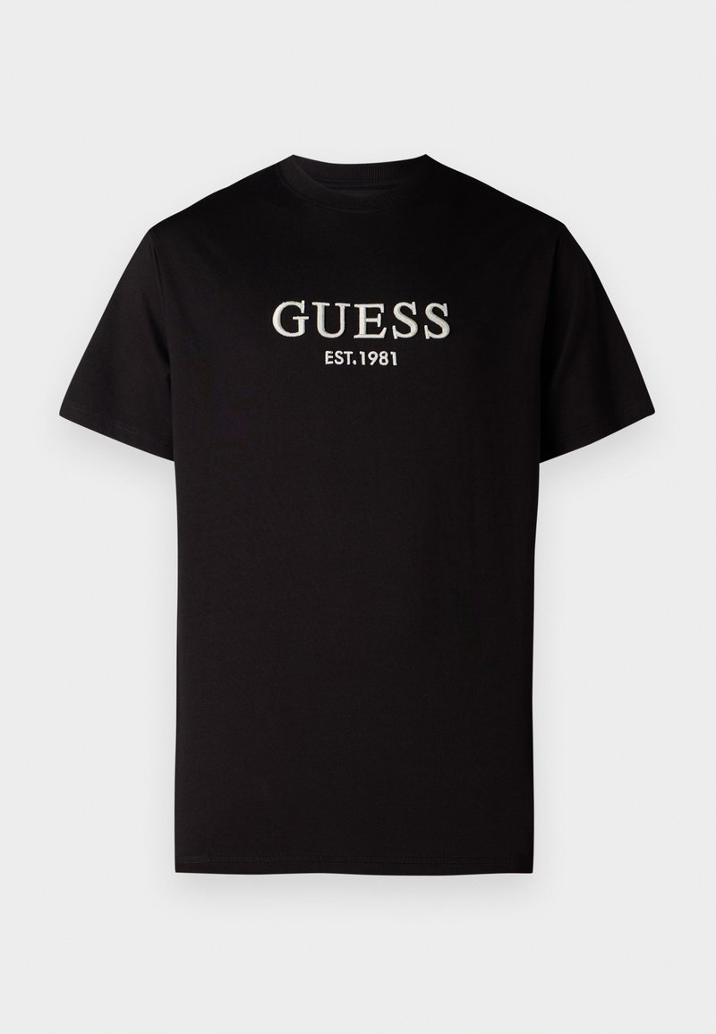 Guess LOGO TEE - T-Shirt print - jet black/schwarz - Zalando