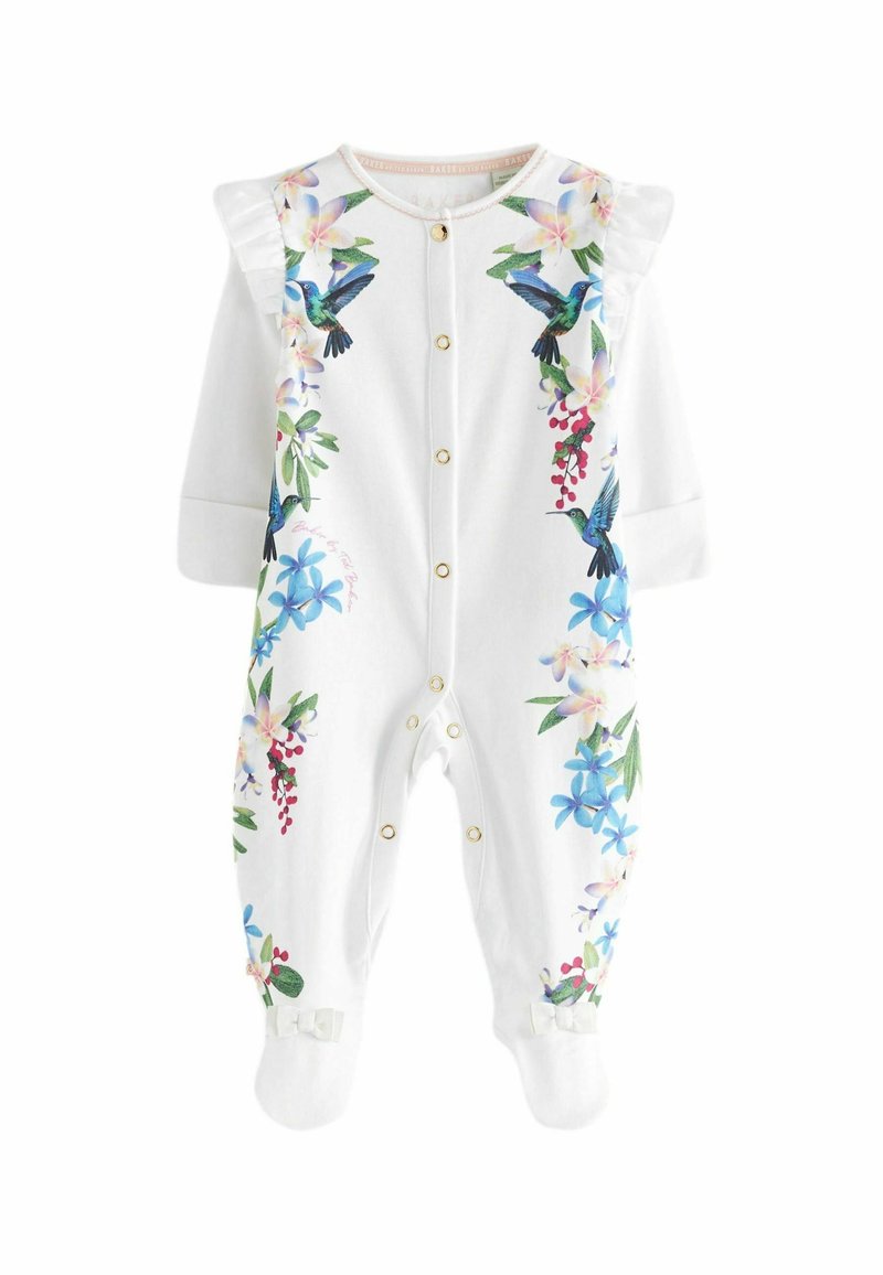 Baker by Ted Baker FRILLED REGULAR FIT - Natdragt - white/hvid - Zalando.dk