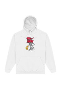 Henry Tiger TOM AND JERRY CHEESE - Sweat à capuche - white/blanc - ZALANDO