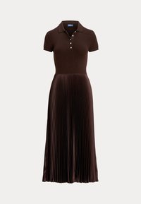Polo Ralph Lauren POLO SWEATER BODICE MIDI DRESS - Robe de jour - squire brown/marron - ZALANDO.FR