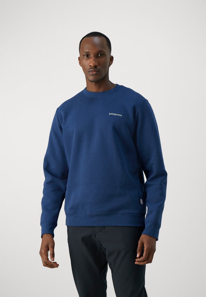 Patagonia FITZ ROY ICON UPRISAL CREW - Sweatshirt - lagom blue/blue ...