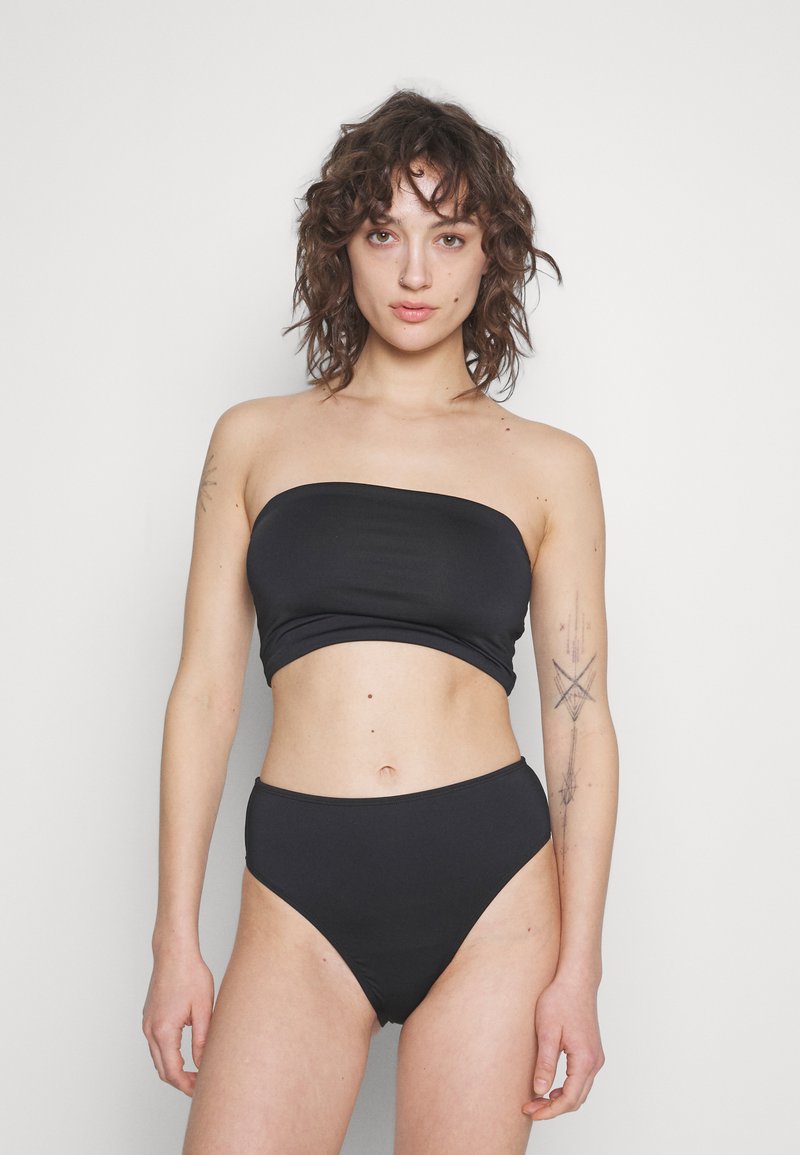 Cotton On Body BANDEAU HIGHWAISTED BOTTOM SET - Bikini - black/čierna - Zalando.sk