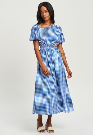 CALLI SUNNY - Vestido largo - cobalt gingham/azul - Zalando.es
