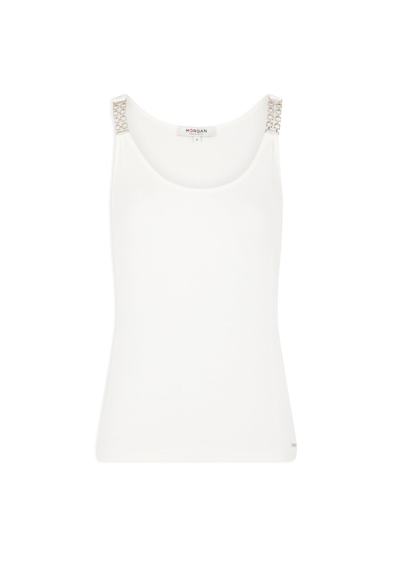 Morgan TANK WITH EMBELLISHED - Top - off white/crème - Zalando.nl