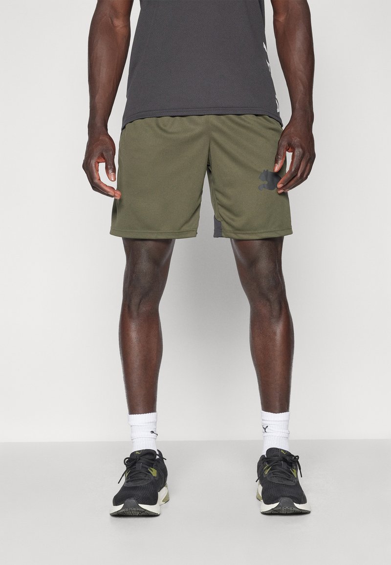 Puma ALL DAY 8 - Sports shorts - dark olive/olive - Zalando.ie