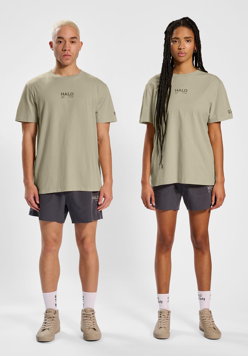 HALO T-Shirt print - oyster gray/tan - Zalando.de