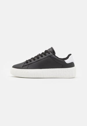 Tommy Jeans FOXING FLAG - Sneaker low - black/schwarz - Zalando.de