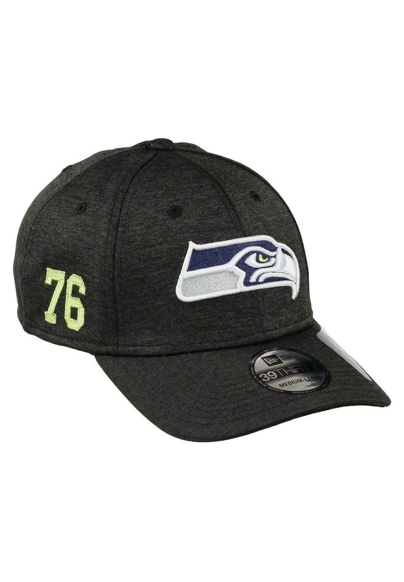 New Era SEATTLE SEAHAWKS NFL ESTABLISHED NUMBER STRETCH - Cap - schwarz ...