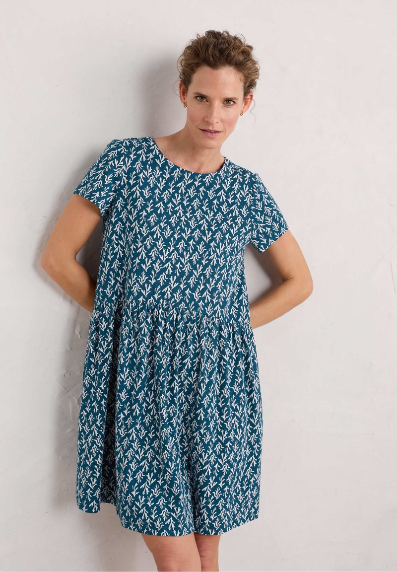 Seasalt Cornwall Freizeitkleid - kelp stamp ocean drift/petrol - Zalando.de