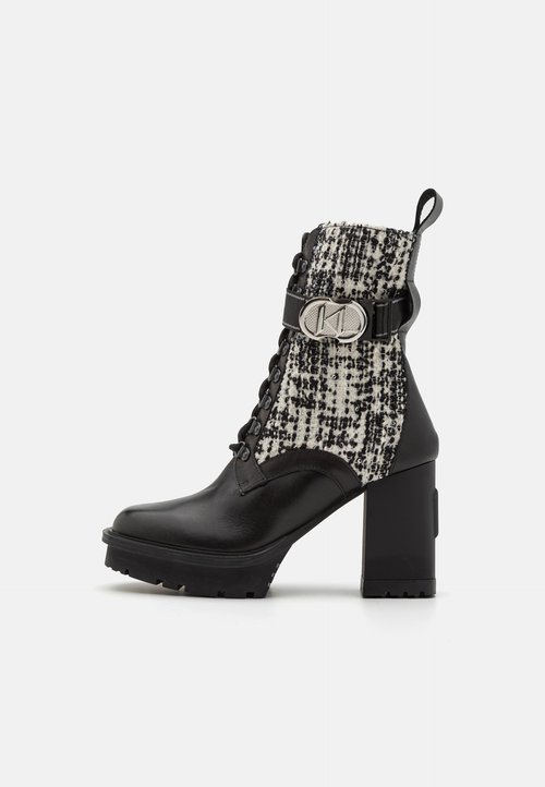 KARL LAGERFELD LAVINIA MONOGRAM GORE BOOT - Stiefelette - black/schwarz ...
