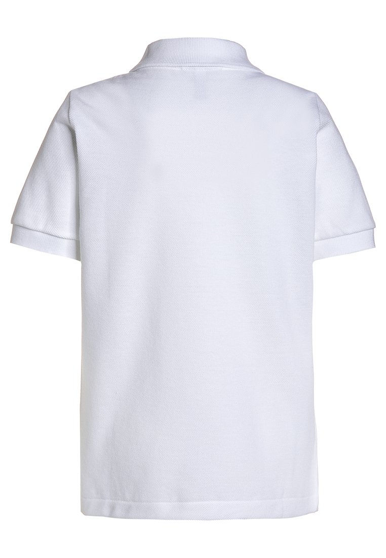 White Lacoste Shirt Front And Back