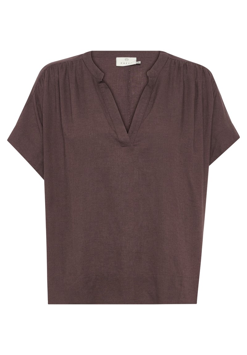 Kaffe KAMILIA WING SLEEVELESS - Bluse - fudge/bordeaux - Zalando.dk