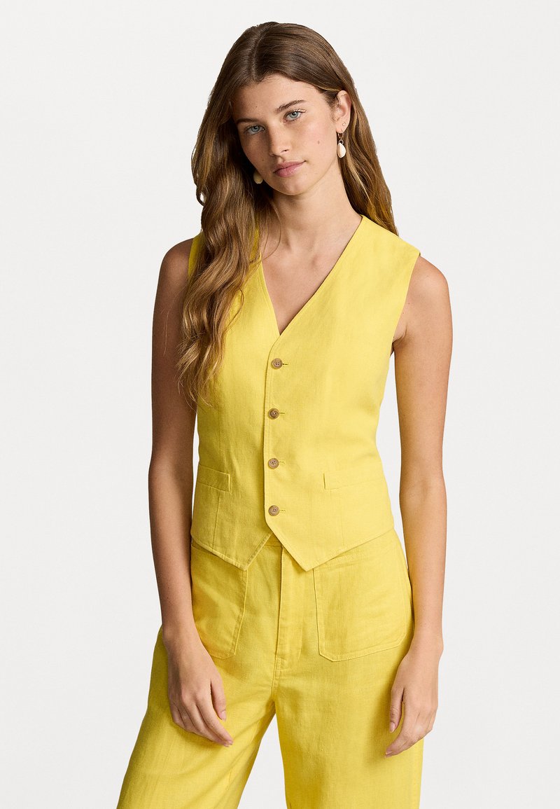 Polo Ralph Lauren PAULINE VEST - Weste - sunfish yellow/gelb - Zalando.ch