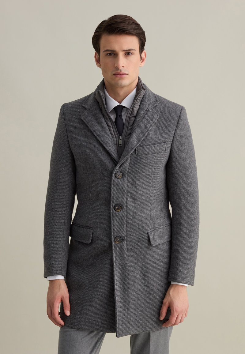 PIOMBO MÉLANGE - Klassischer Mantel - grey marl/grau - Zalando.de