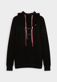 Guess HOODY TRIANGLE - Sweater - jet black/zwart - Zalando.nl