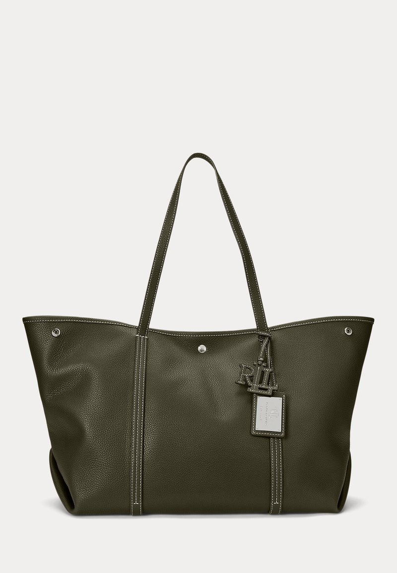Lauren Ralph Lauren PEBBLED LEATHER LARGE EMERIE TOTE BAG - Weekend bag ...