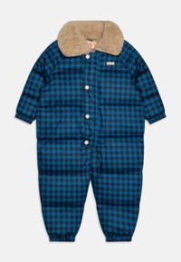 TINYCOTTONS VICHY PADDED OVERALL UNISEX - Skipak - blue/navy/blauw ...