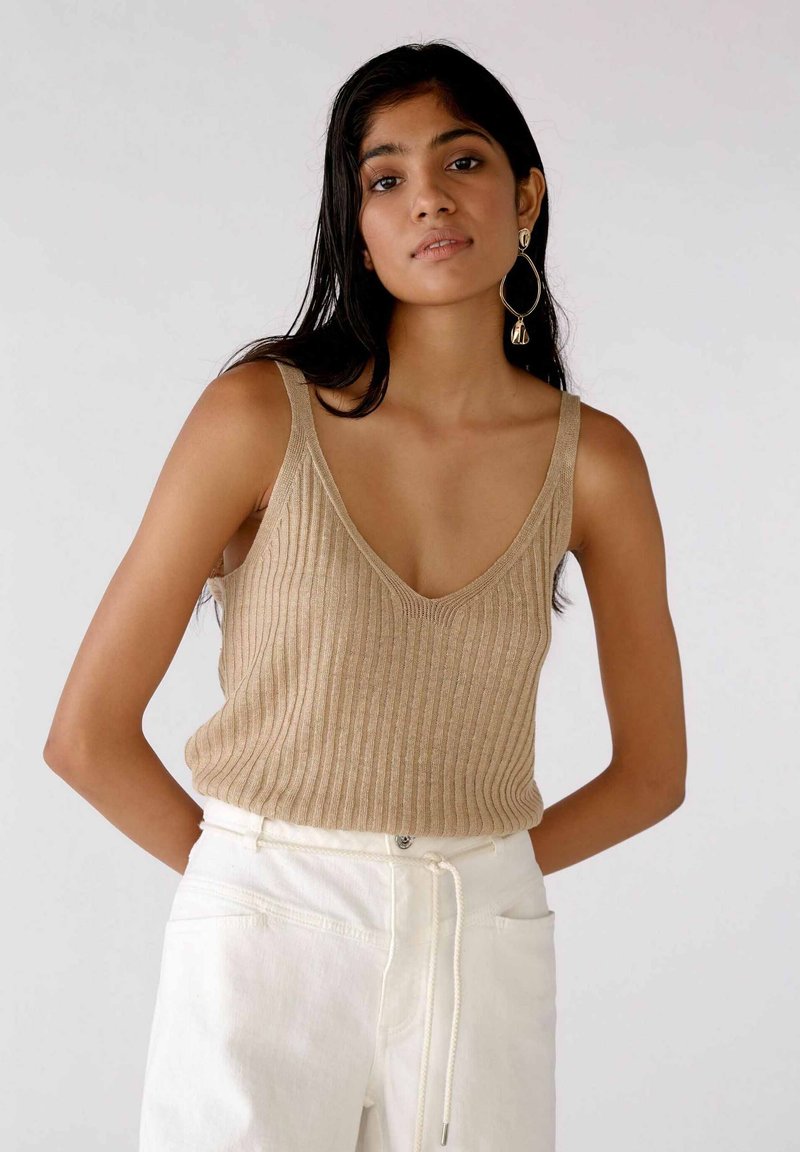 Oui Top - light stone/stein - Zalando.de