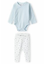MINOTI 2 PCS SET - Body - light blue white/light blue - Zalando.ie