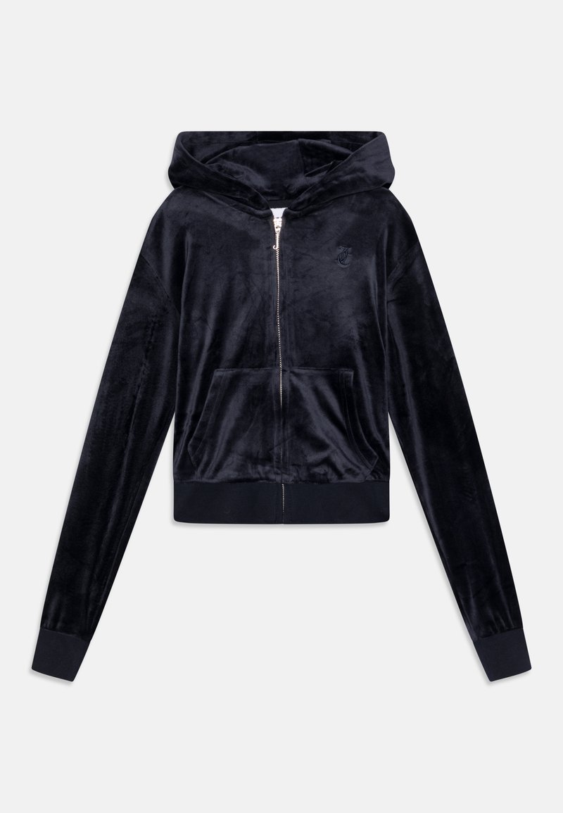 Juicy Couture TONAL EMBRO ZIP THRU HOODIE - Zip-up sweatshirt - night ...