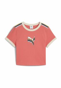 Puma EQUAL LOVE CONFEDERATION MIT GRAFIK - Print T-shirt - peach frost ...